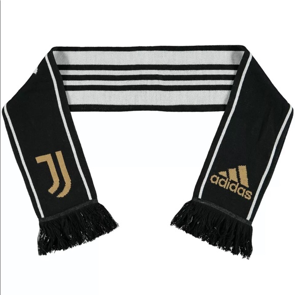 adidas | Accessories | Adidas 2202 Juventus Scarf Blackwhitegold New ...